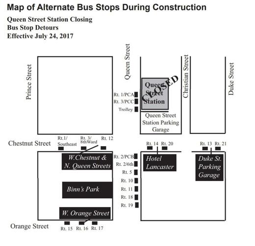 Queen Street bus station closing for repairs starting July 24; RRTA ...