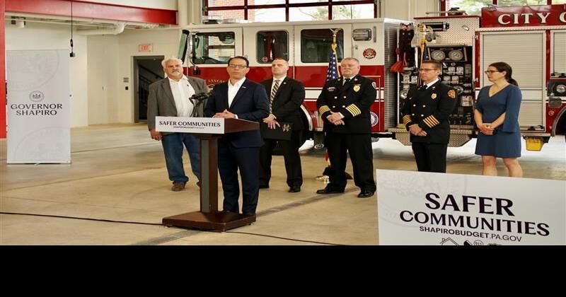 Governor Shapiro visits Lancaster Fire Department to promote budget ...