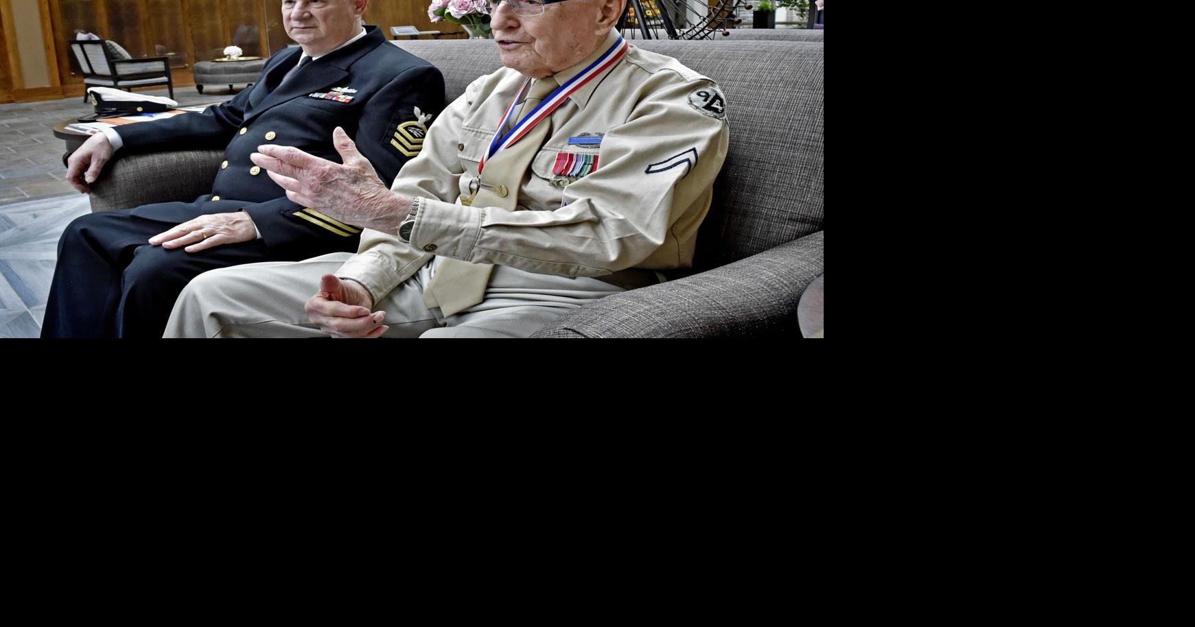 A final salute: Veteran volunteers with Masonic Village Hospice present ...