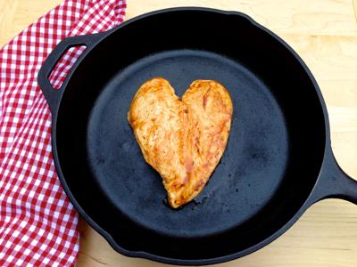 Heart-shaped chicken dish will delight loved ones on Valentine's Day ...