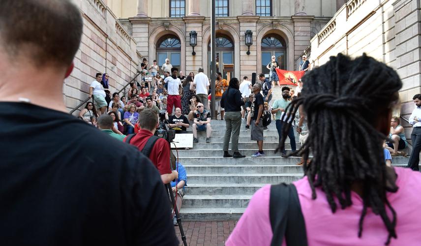 More than 200 rally to protest Lancaster police Taser use | Local News ...