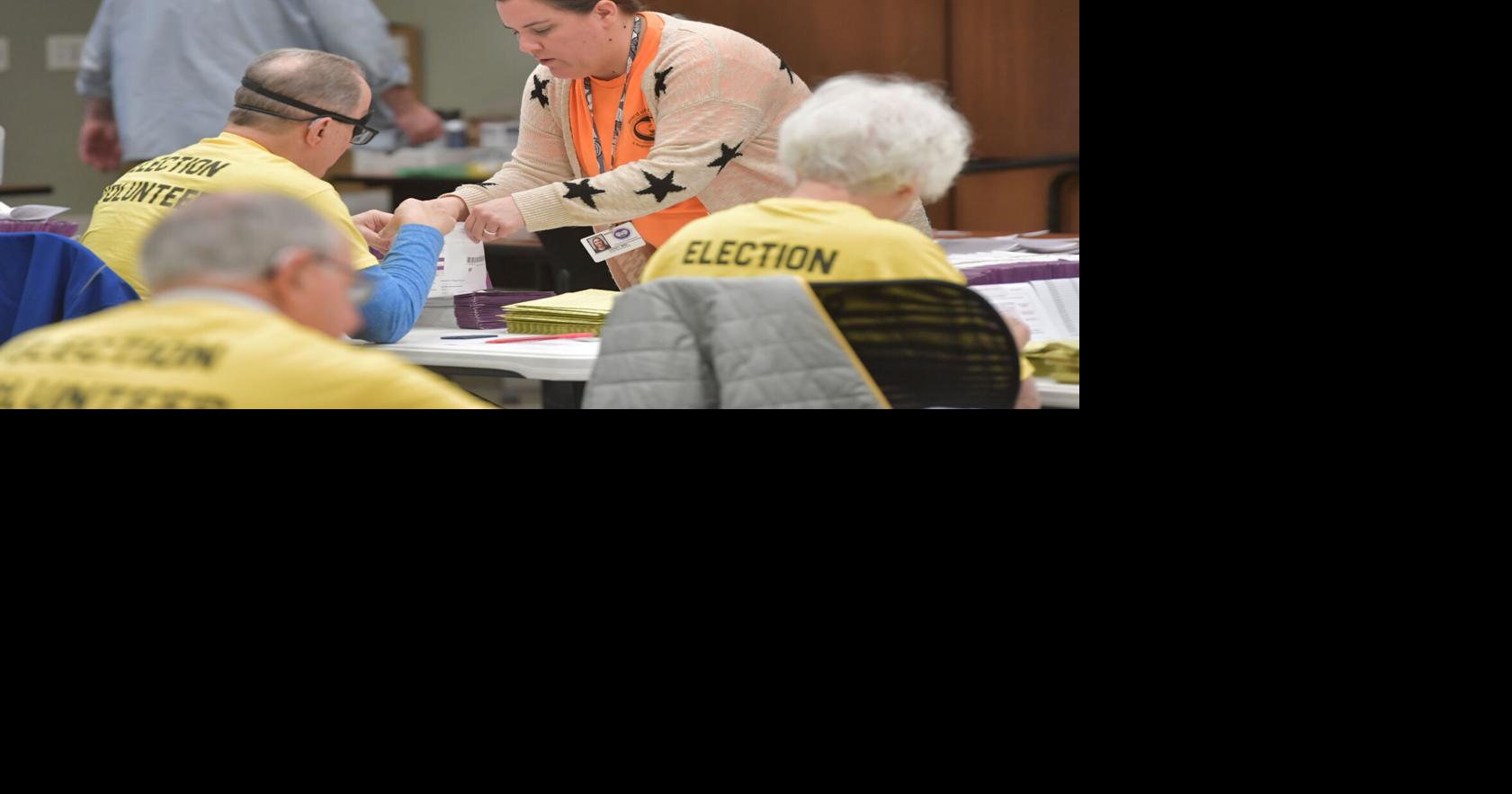 Staff and volunteers pre-canvass for the 36th Senate District special ...