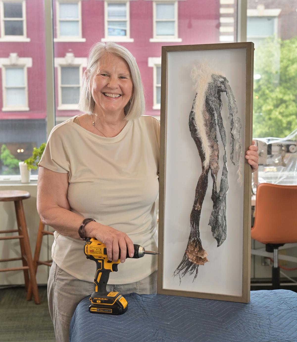 Award-winning fiber artist's work reflects journey through widowhood ...
