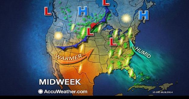 Rain and thunderstorms are forecast through Friday in Lancaster County ...