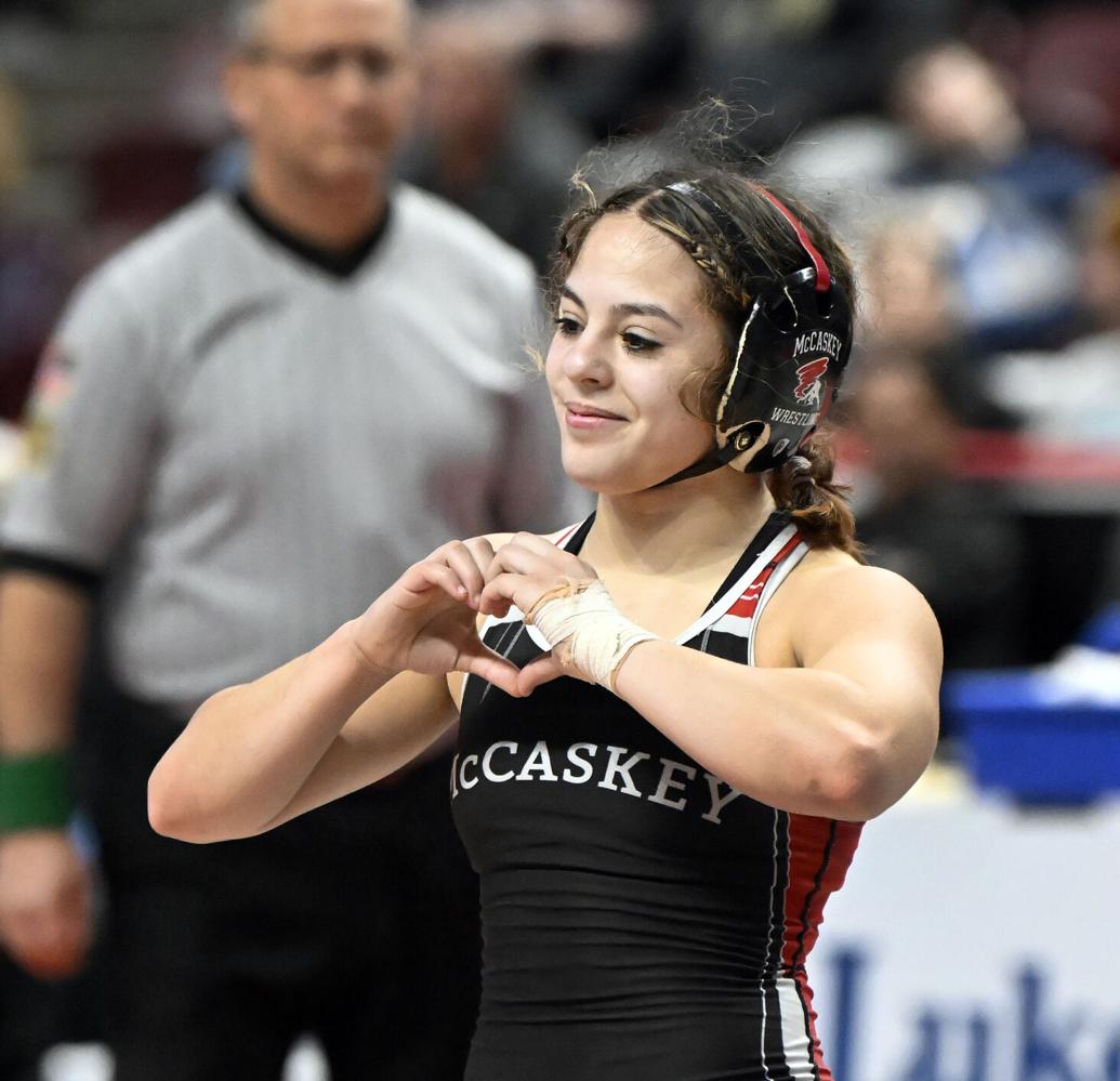 McCaskey's Journie Rodriguez wins gold at 112 pounds at PIAA girls ...