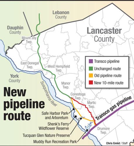 Pipeline route changed to avoid natural areas in Lancaster County ...