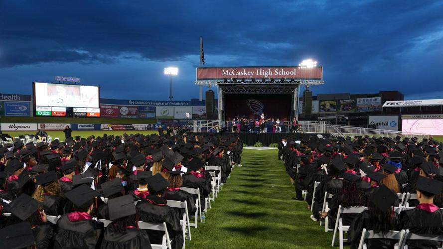 J.P. McCaskey Class of 2024 graduates at weather-delayed stadium ...