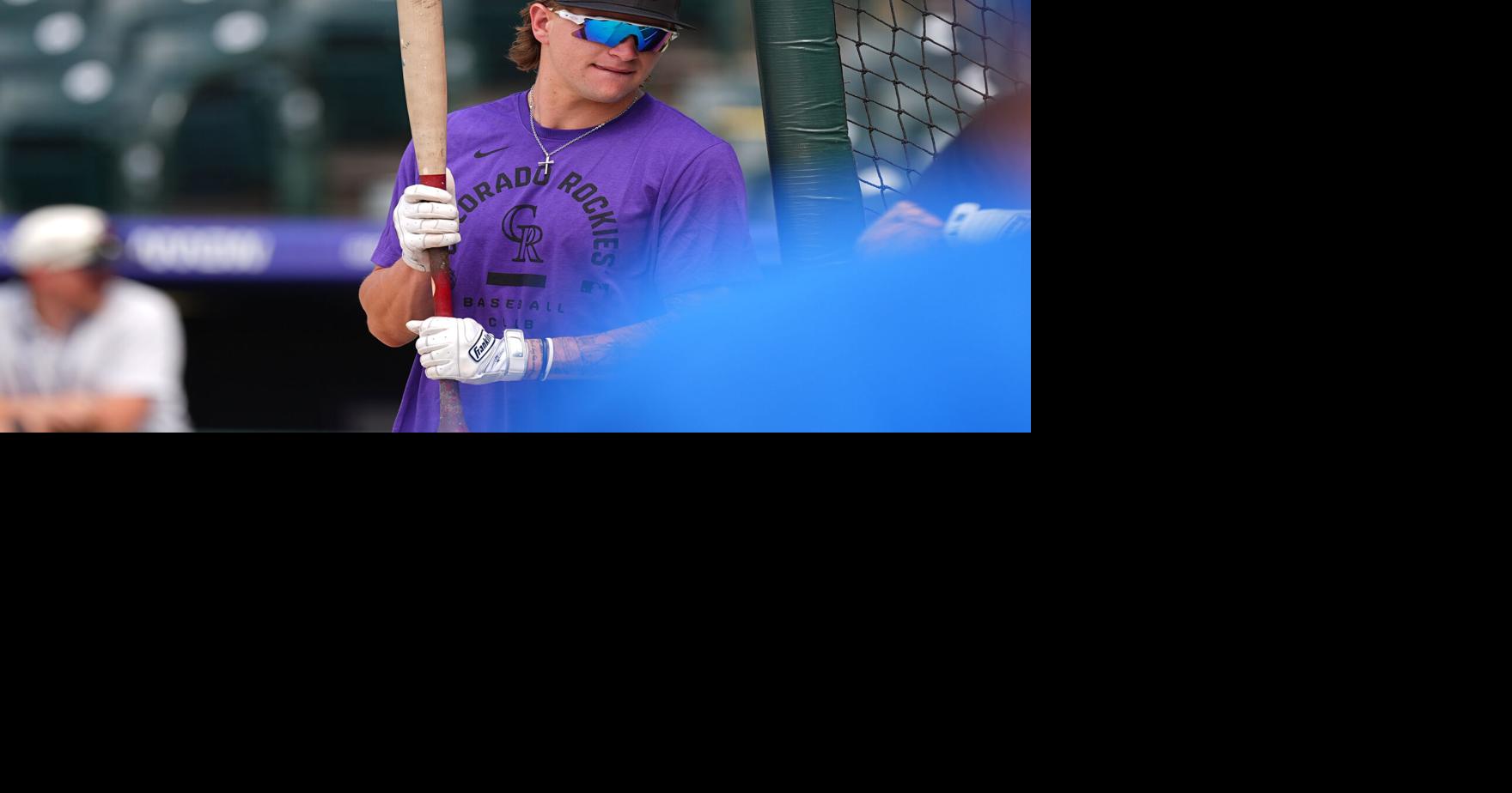 Fearless speedster Cole Carrigg makes Rockies debut, plays with 'hair ...