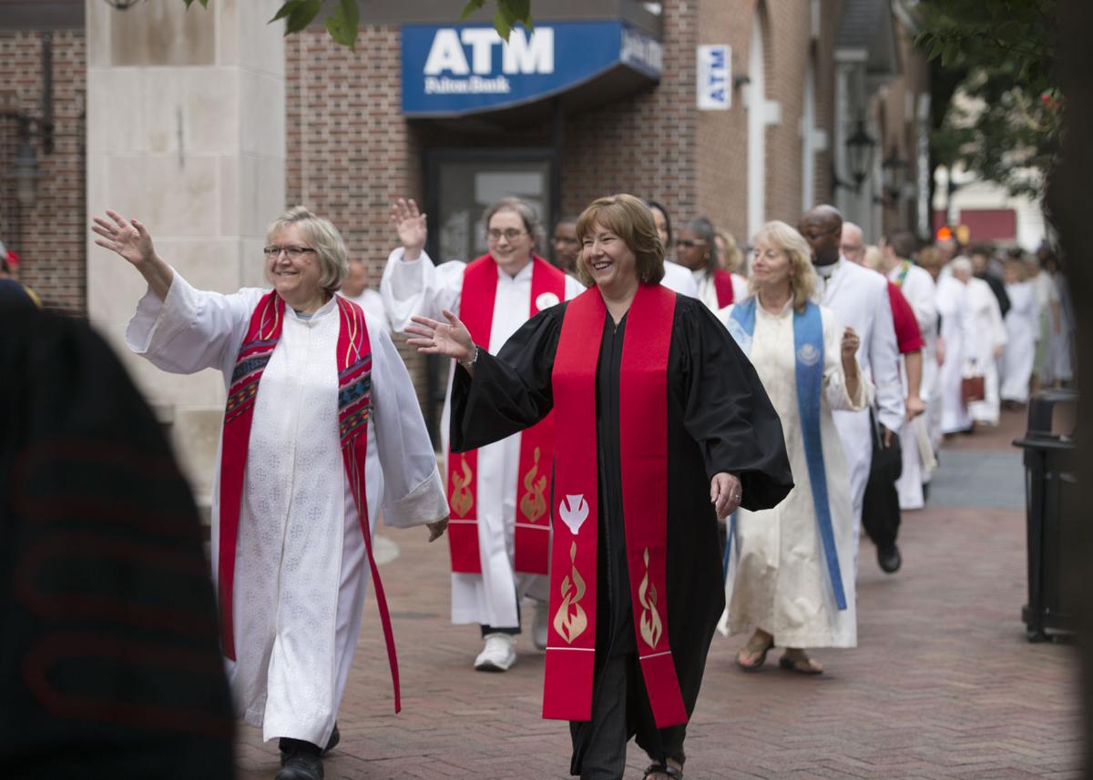 PHOTOS: United Methodist Church clergy walk to ordination at Lancaster ...