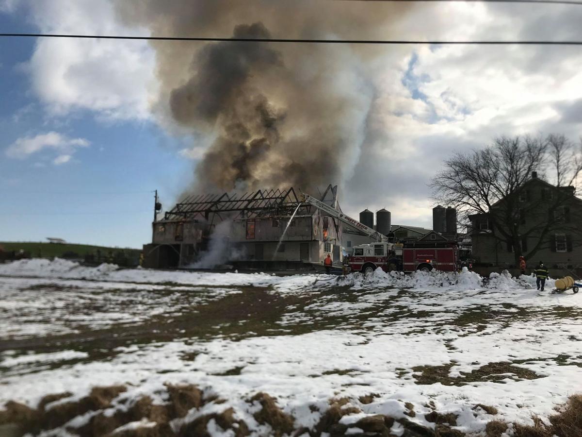 Firefighters battle barn fire in Manor Township [video] | Local News ...