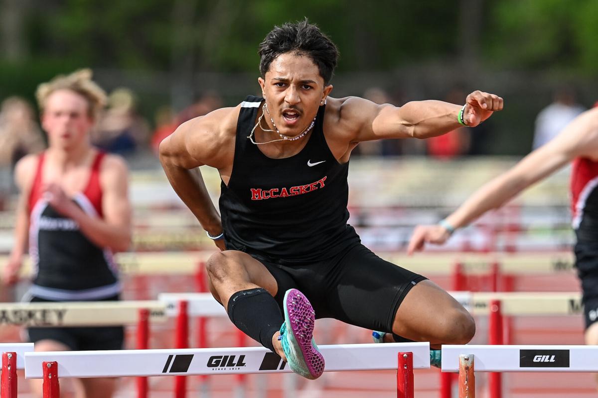 McCaskey hurdler Emery Plaza continues his family's track and field ...