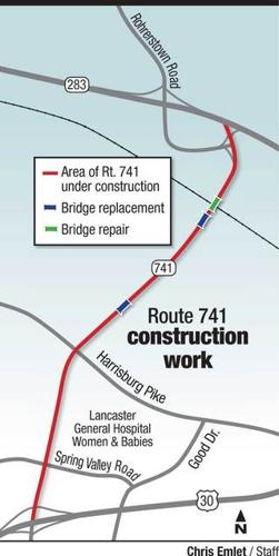Road and bridge work planned for busy stretch of Route 741 | News ...
