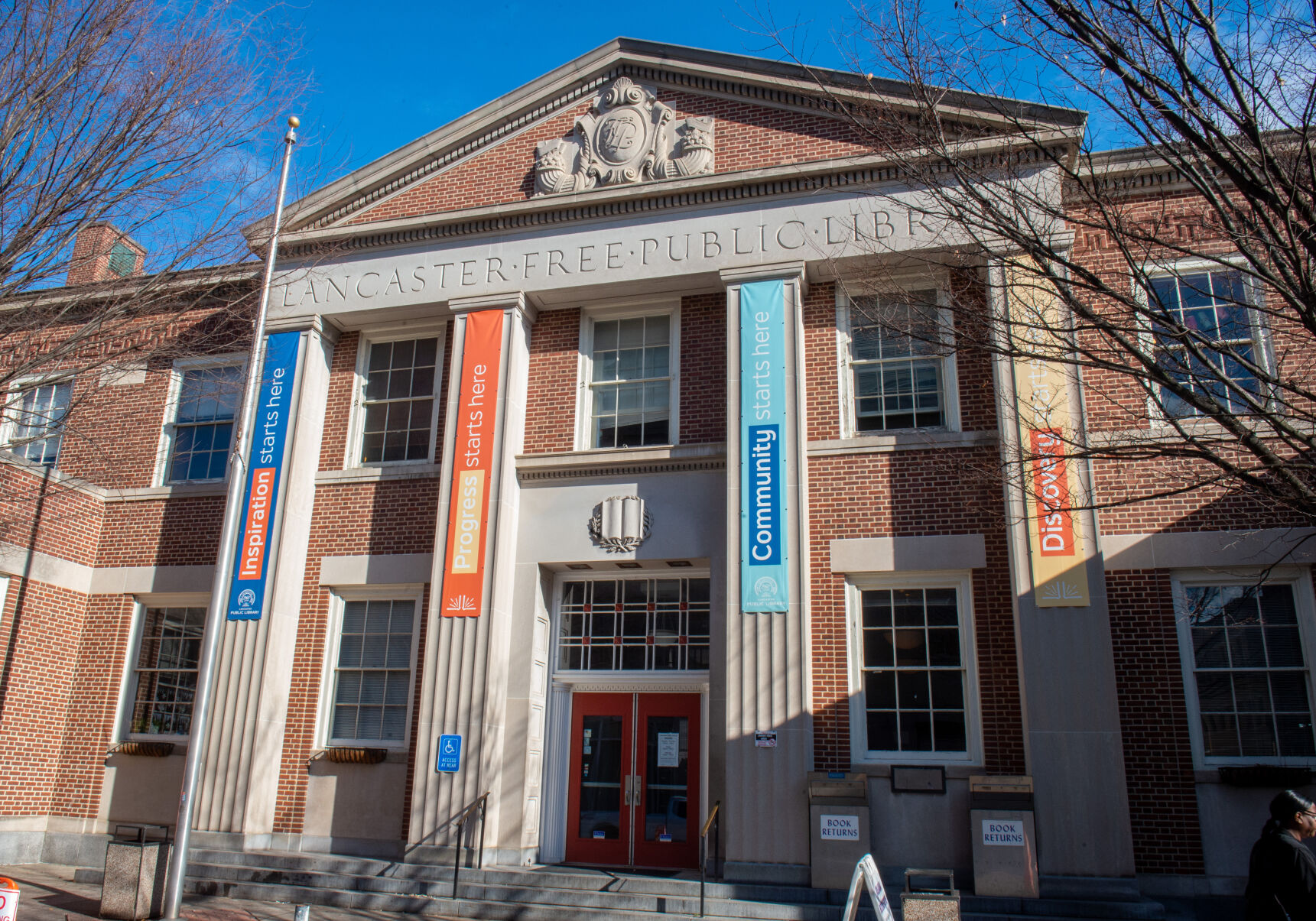 Lancaster Public Library staff shows their new space to LNP and ...