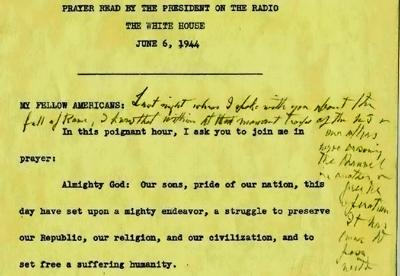 FDR’s D-Day prayer is one for the ages | Faith & Values ...