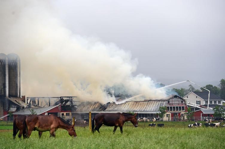 Clay Township dairy barn fire causes $350K damage | Local News ...