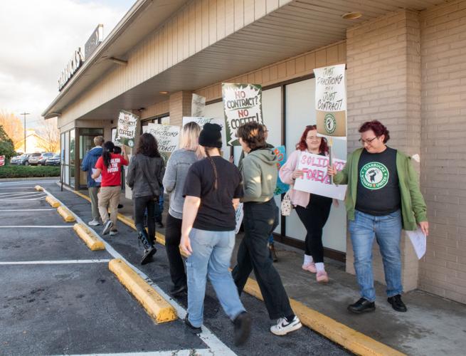 Starbucks Workers United rallies in Lancaster for better union contract ...