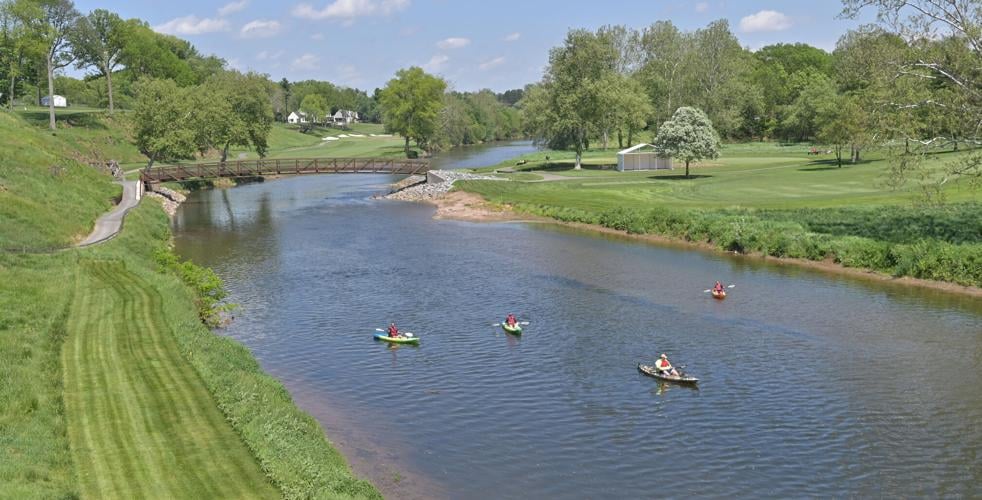 Water safety on the Conestoga River during the U.S. Women's Open at LCC ...