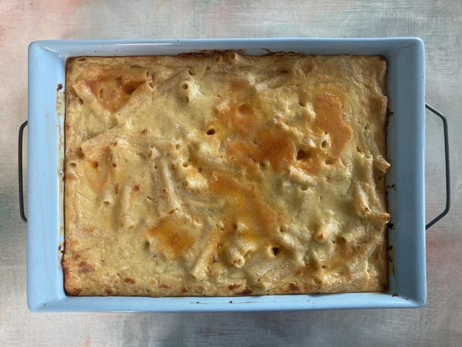 We made the pastitsio from the Greek Food Bazaar; here's the recipe ...