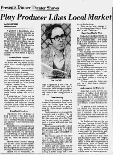 Family and friends remember Tom Prather, founder of Dutch Apple Dinner ...