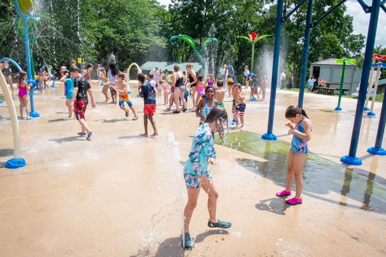 Staying cool in the splash pad at Muddy Run [photos ...