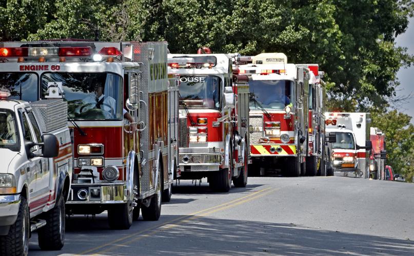 Funeral procession honors fallen Willow Street fire chief Michael Reese ...