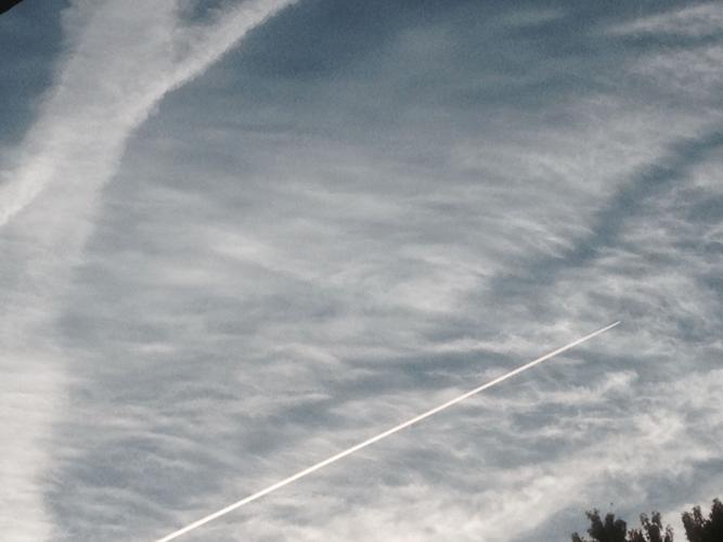 Jet contrails painted across sky in Lancaster County enthrall, worry ...