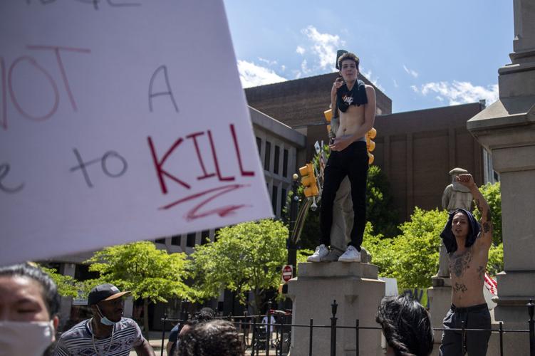 Hundreds protest in Lancaster city Saturday following George Floyd's ...