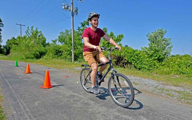 Actor Jonathan Groff stresses bike safety at local elementary school ...