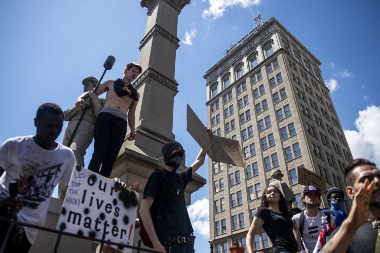 Hundreds protest in Lancaster city Saturday following George Floyd's ...