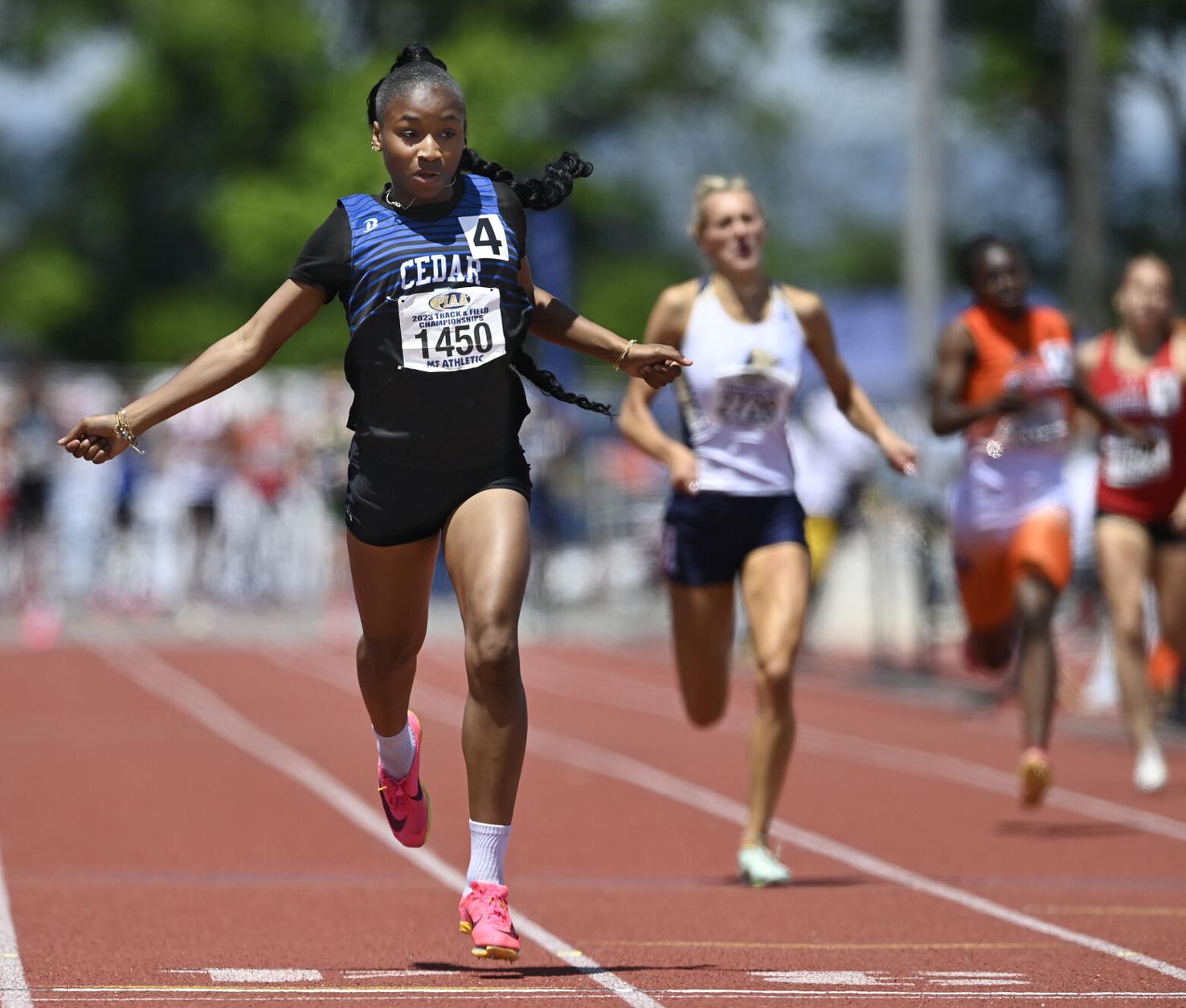 Cedar Crest's Kaddel Howard goes back-to-back in the 400 at the PTFCA ...