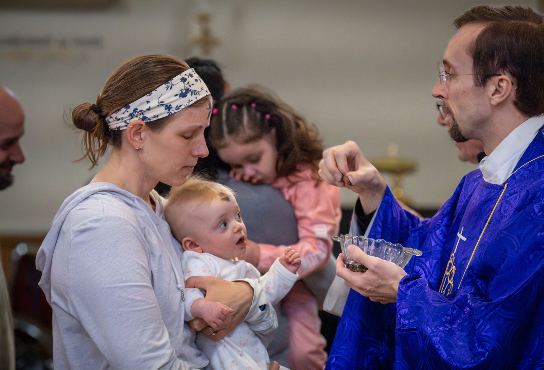 Anointed with ashes: St. Mary's Catholic Church holds Ash Wednesday ...