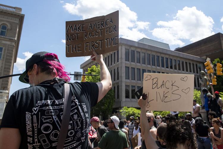 Hundreds protest in Lancaster city Saturday following George Floyd's ...