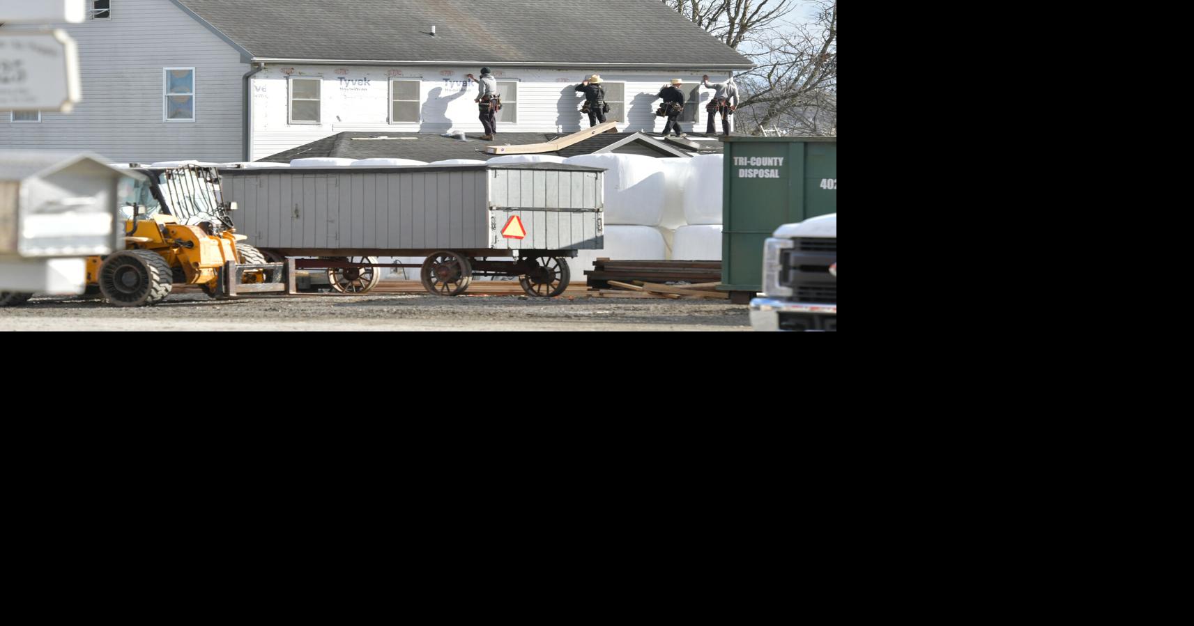 Amish men rebuild barn damaged by fire in Strasburg [photos] | Local ...