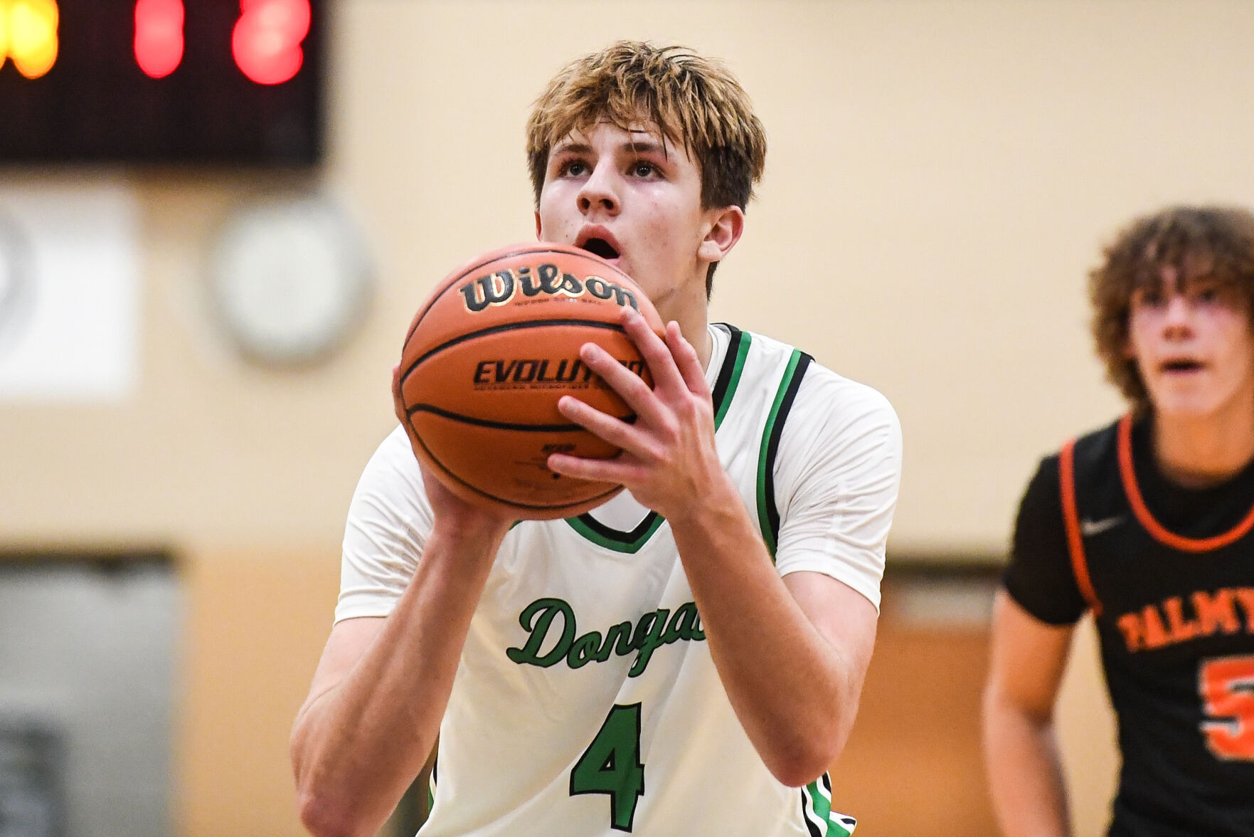 Lampeter-Strasburg and Donegal seniors are basketball rivals today ...