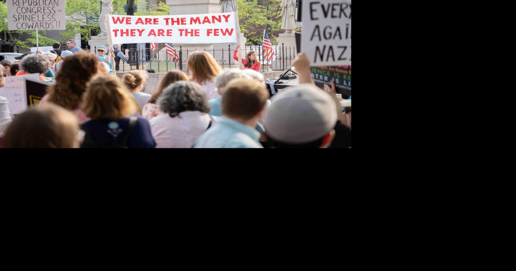 More than 1,000 outraged at Trump gather in Lancaster for international ...