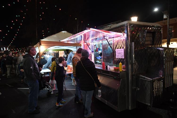 Annual Christmas tree lighting in historic square in Manheim Borough ...