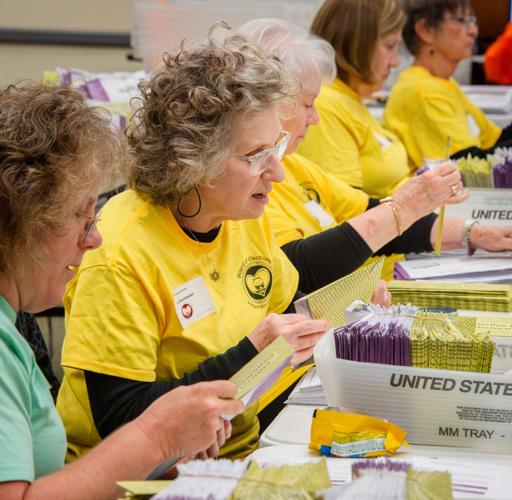 Volunteers pre-canvass Lancaster County ballots during Election Day ...