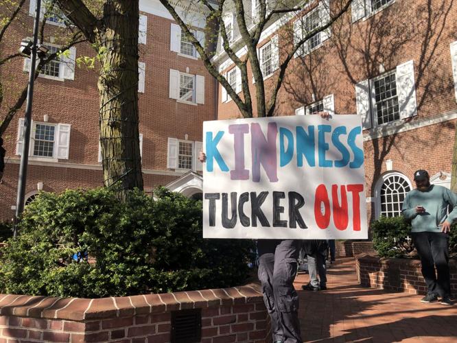 Lancaster Democrats protest Tucker Carlson's appearance at Christian ...