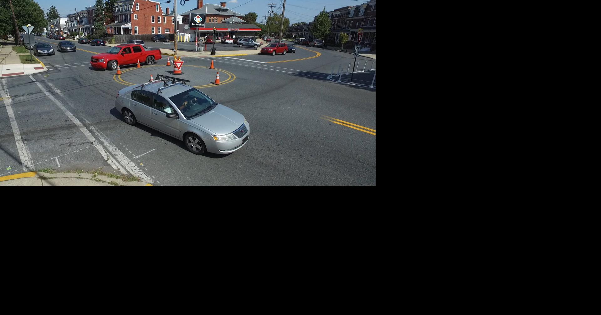 Lancaster city looks to make roundabout at North Plum Street permanent ...