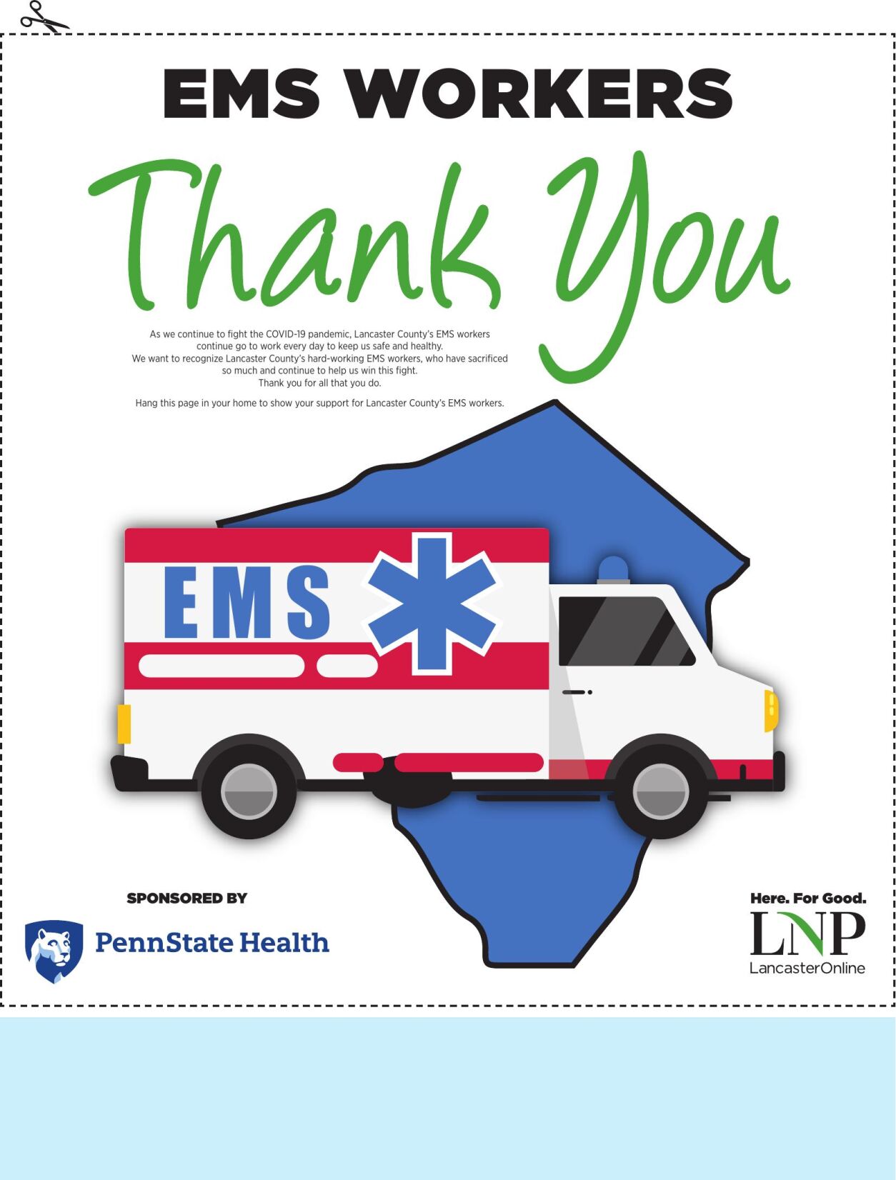 Thank you EMS Workers Printable | | lancasteronline.com