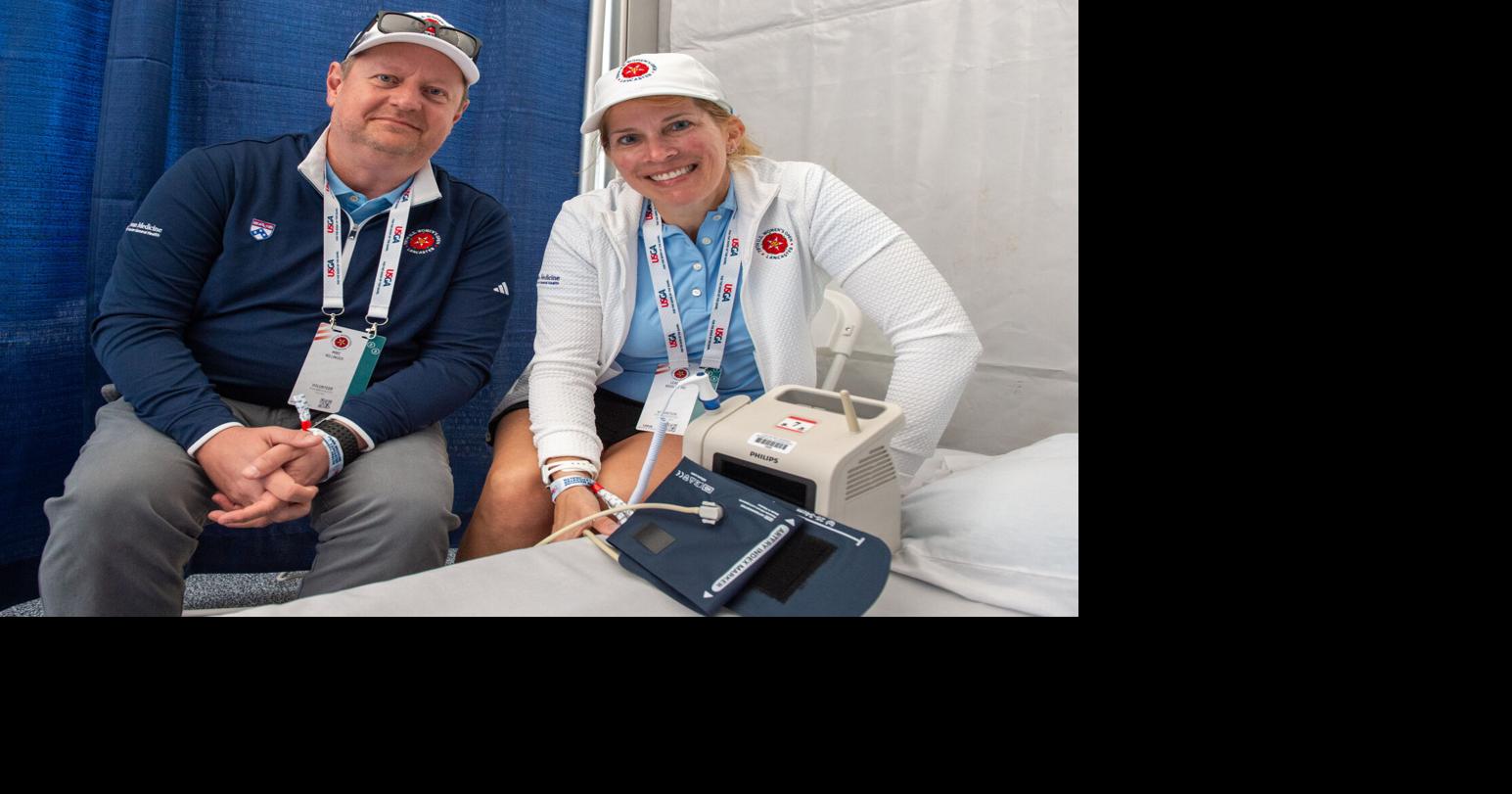 Hurt at the US Women's Open? There's an air conditioned tent for that ...