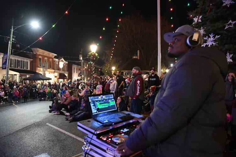 Annual Christmas tree lighting in historic square in Manheim Borough ...
