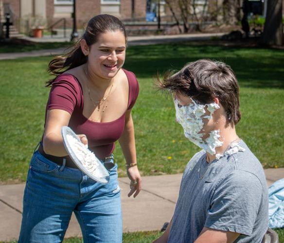 Members of Chi Phi fraternity and Chi Omega sorority, at Franklin ...