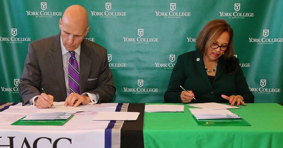 HACC, York College sign transfer agreements for nine majors | Local ...