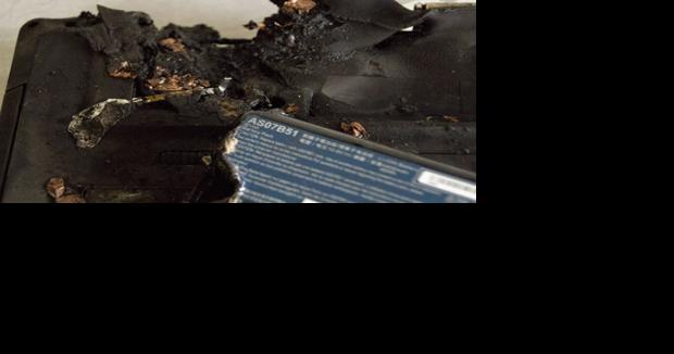 computer battery explosion