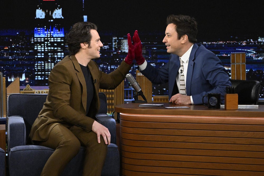 Jonathan Groff sports flower-adorned suit at 2024 Met Gala; Esquire and ...