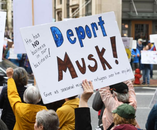 Photos from the Hands Off! protest in Lancaster | Local News ...