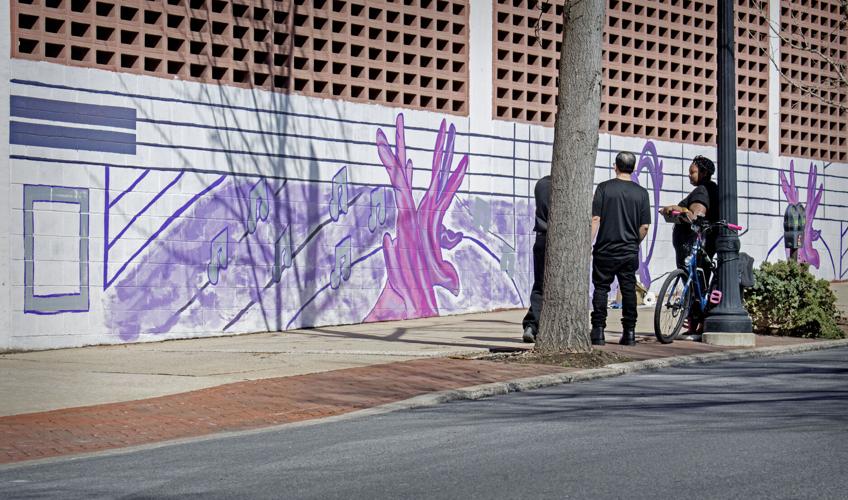 Local painter creates Music for Everyone Mural in downtown Lancaster ...