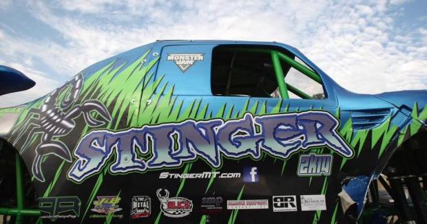 Zane Rettew drives his monster truck at the Buck | Local News ...