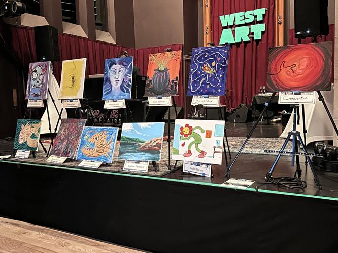 Art Battle at West Art challenged 11 local artists to create works in ...